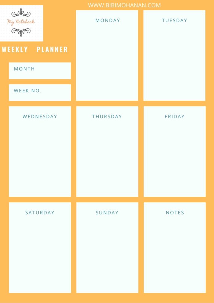 Study Planner for Effective study Scheduling My Notebook
